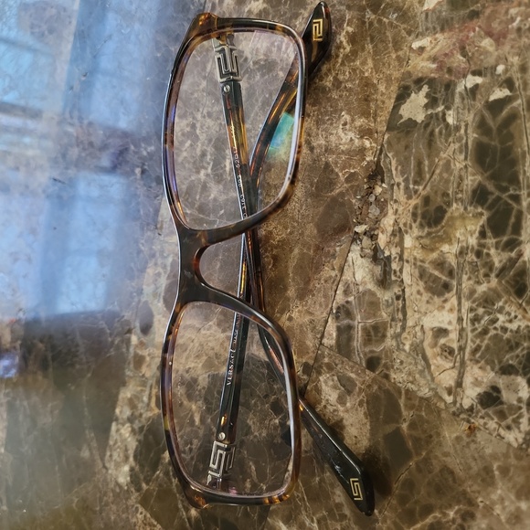 Versace | Accessories | Authentic Versace Mod 363 992 Brown Marble 52mm ...